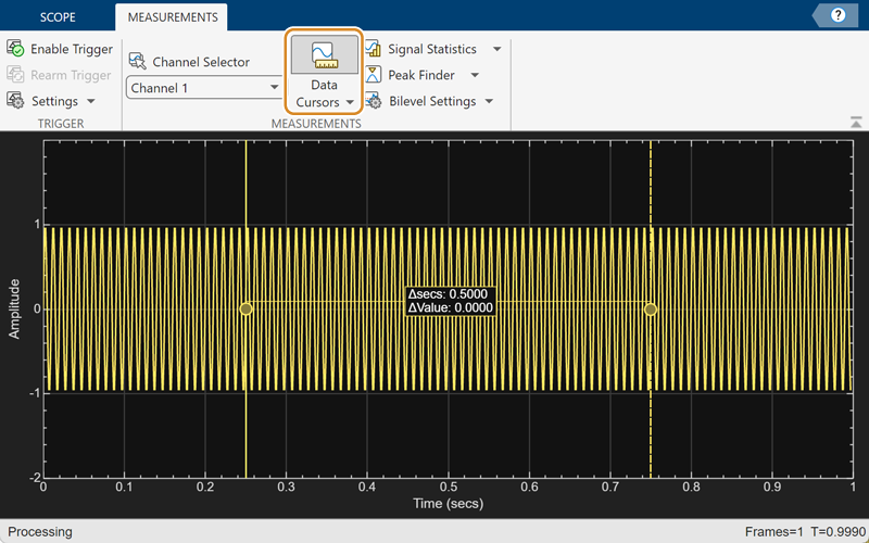 Cursormeasurementsconfiguration Measure Signal Values Using Vertical Waveform Cursors That