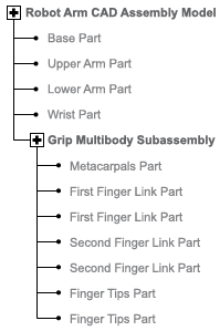 Convert CAD Assembly into Simscape Multibody Model - MATLAB & Simulink